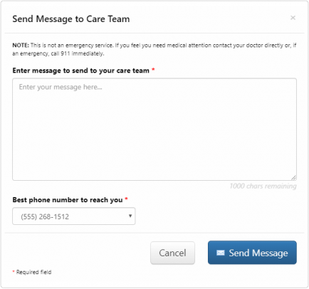 Sending a Message to Your Care Team | Patient Help